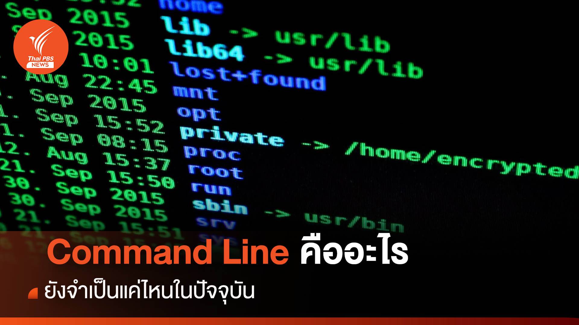 Command Line ยังจำเป็นแค่ไหนในปัจจุบัน ? | Thai PBS News ข่าวไทยพีบีเอส